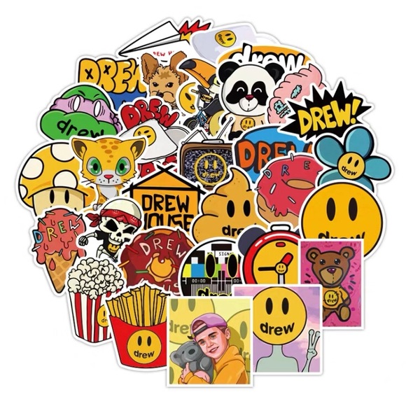 Accessories | Drew House Justin Bieber Sticker Set | Poshmark